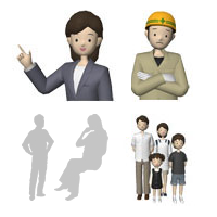 人物の無料イラスト素材