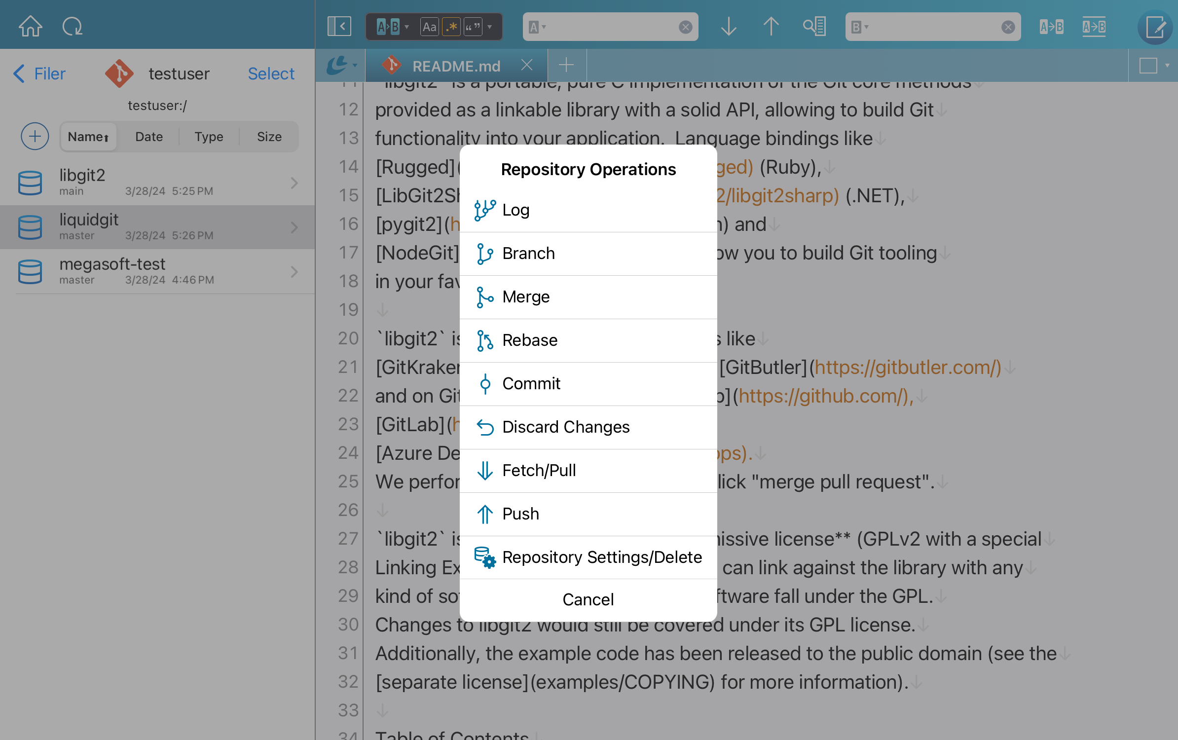 How to Start Git Version Control Function - Manual‐Text Editor LiquidLogic‐Support‐MEGASOFT
